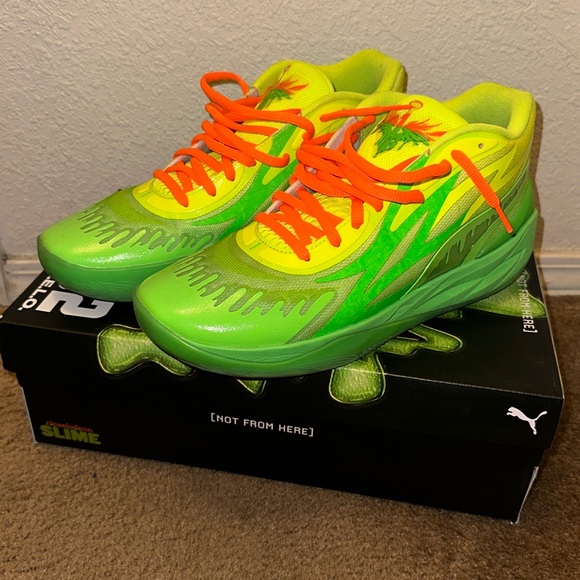 Puma | Shoes | Lamelo Ball Mb2 Slime Puma Fluro Greenlime Basketball ...